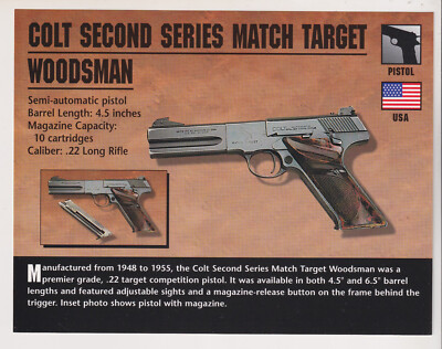 COLT SECOND SERIES MARCH TARGET WOODSMAN Gun Atlas Classic Firearms ...