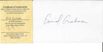 AMERICAN TV ACTRESS signed 3x5 ENID GRAHAM - AUTHENTIC | eBay