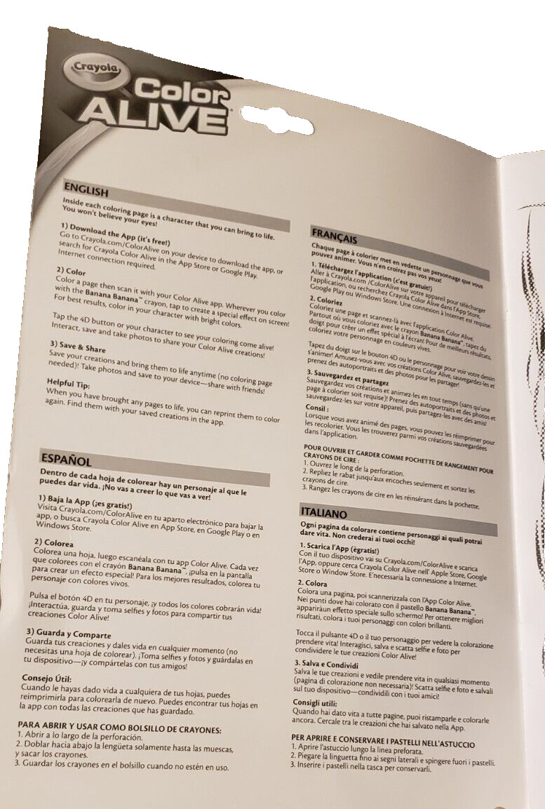 CRAYOLA Color Alive Minions Despicable Me Magic Coloring Pages with 7 ...