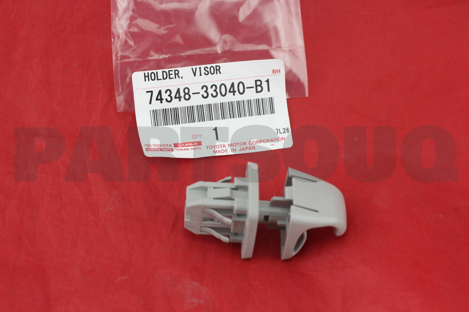 7434833040B1 Genuine Toyota HOLDER, VISOR, RH/LH 74348-33040-B1 | eBay