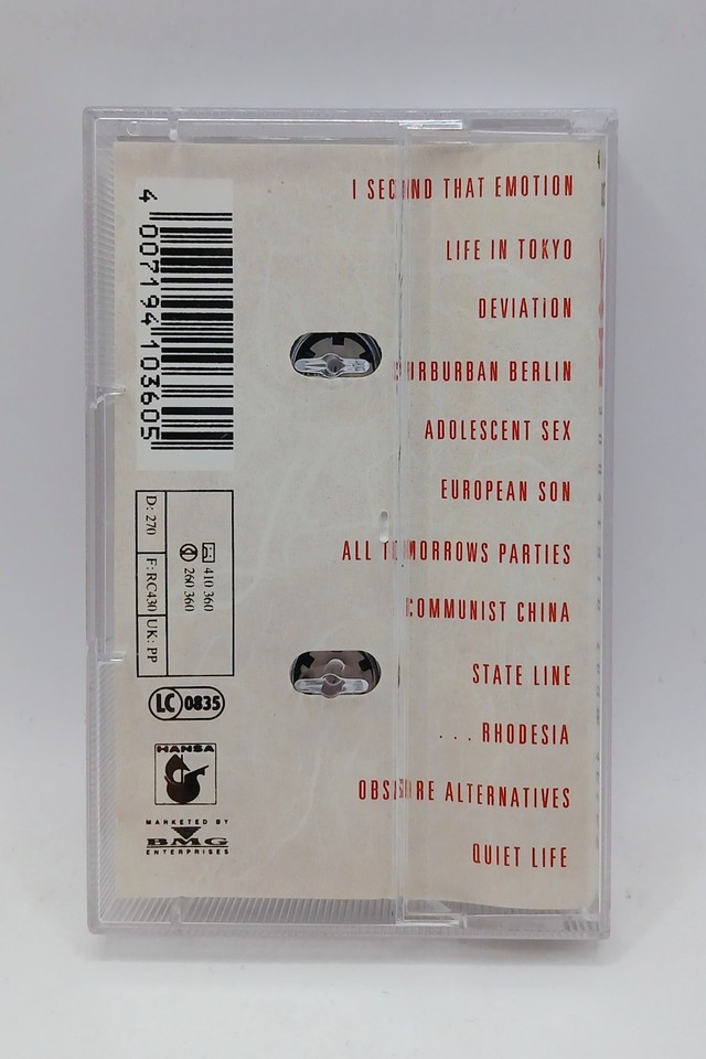 Japan Featuring David Sylvian - Souvenir From Japan - Cassette Tape Album (1989) | eBay