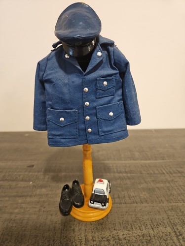Vintage Police Officer Uniform Miniature Display Figurine – Blue Coat ...