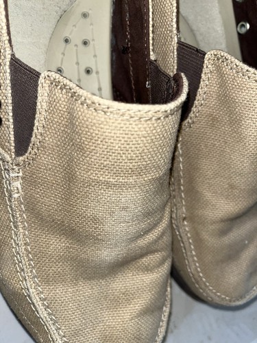 Crocs Men's Size 11 Tan Khaki Slip on Loafers Comfort Canvas Shoes | eBay