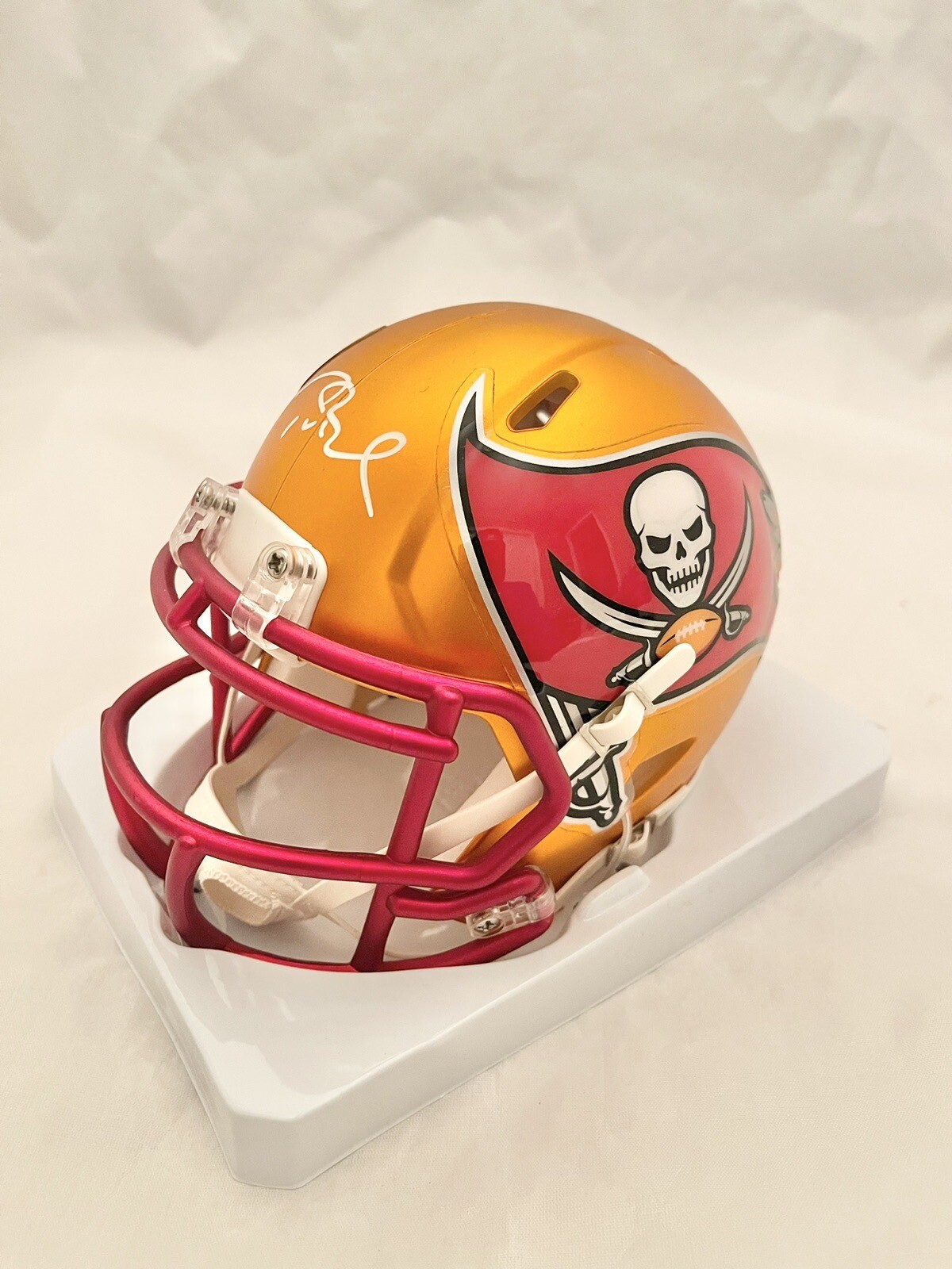 PATRIOT TAMPA BAY BUCCANEERS TOM BRADY signed RIDDELL BLAZE MINI HELMET ...