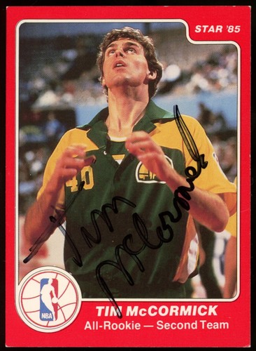 1985 Star Co. Tim McCormick All-Rookie #10 Auto JSA | eBay