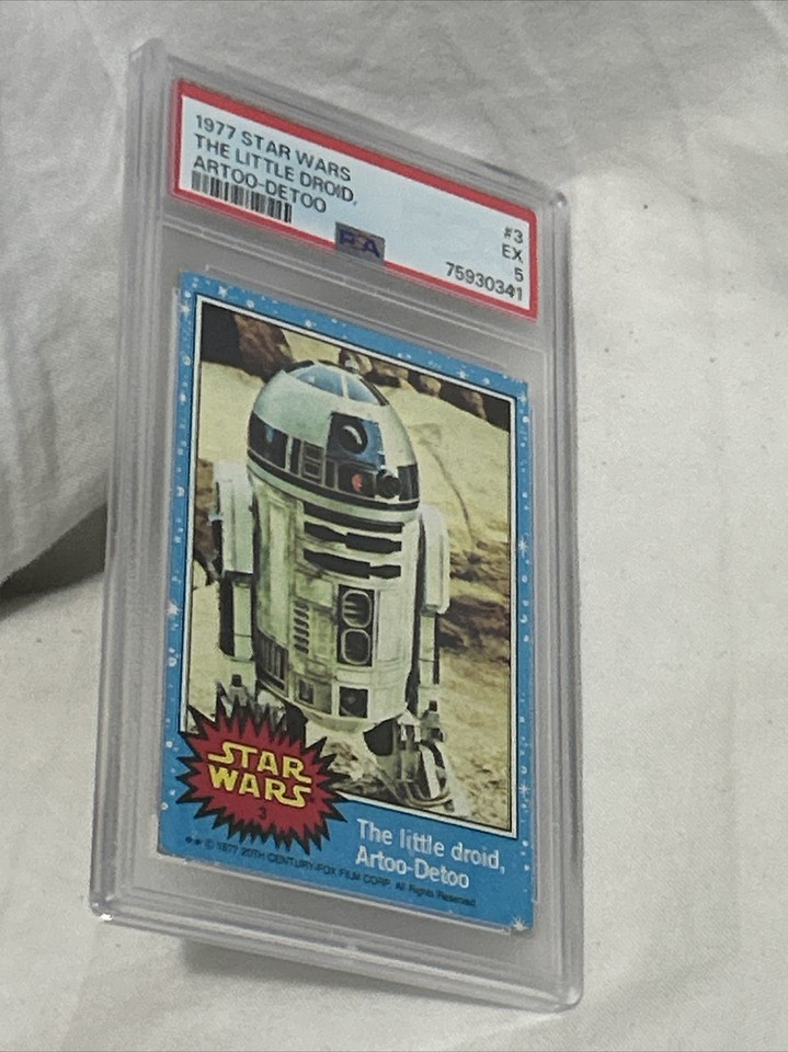 1977 Topps Star Wars #3 The Little Droid R2-D2 PSA 6 Centered Sharp RC ...