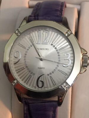 rumours ladies watch, Silvertone Stone On Bezel , 35 Mm Case New With ...