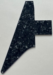 4 Ply Black Pearl Pickguard Fit For Gibson 76 Explorer Re-Issue Blank Style
