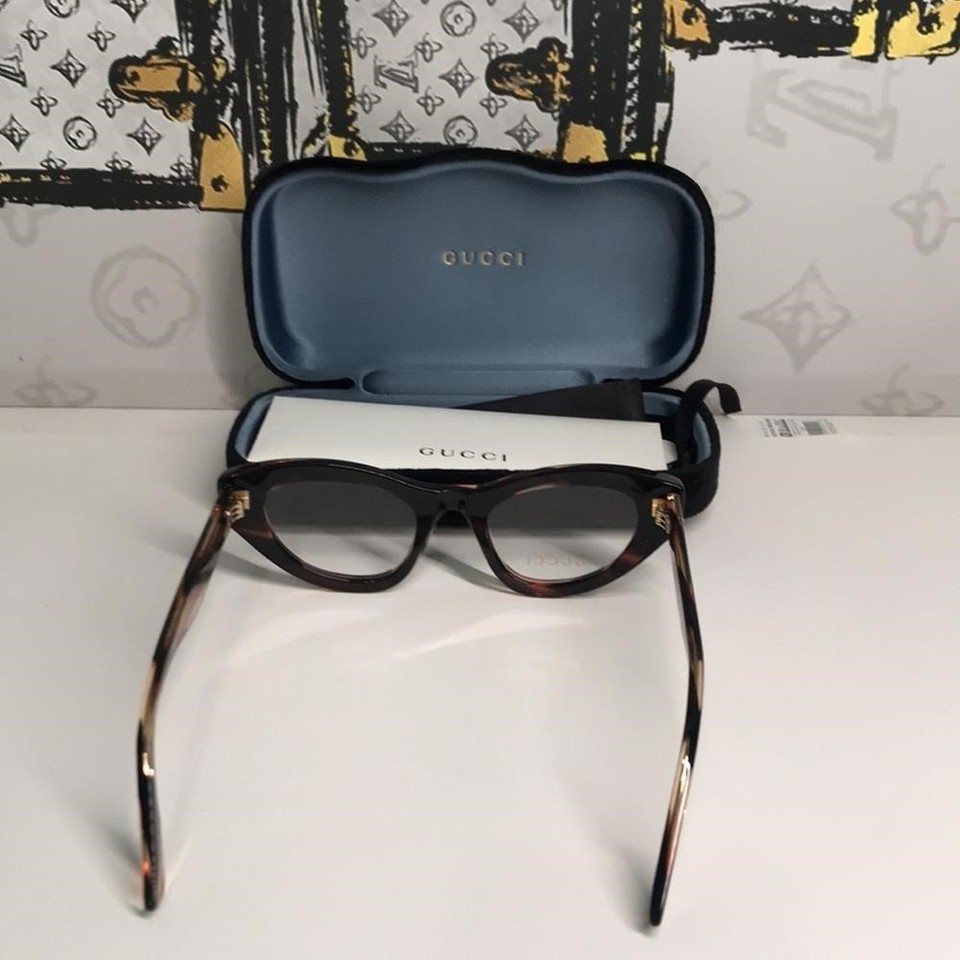 NEW AUTHENTIC GUCCI WOMEN'S TORTOISE SHELL GLASSES GG1083O 002 | eBay