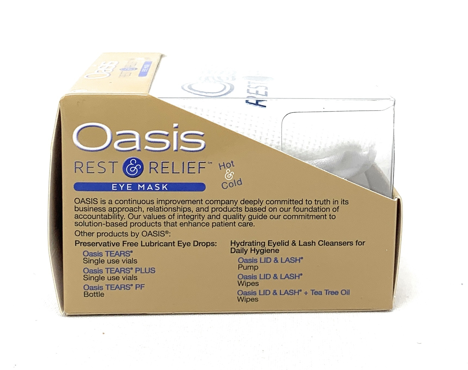 OASIS Rest & Relief Hot & Cold Eye Mask Beads Dry Eyes Symptoms Adjunct ...