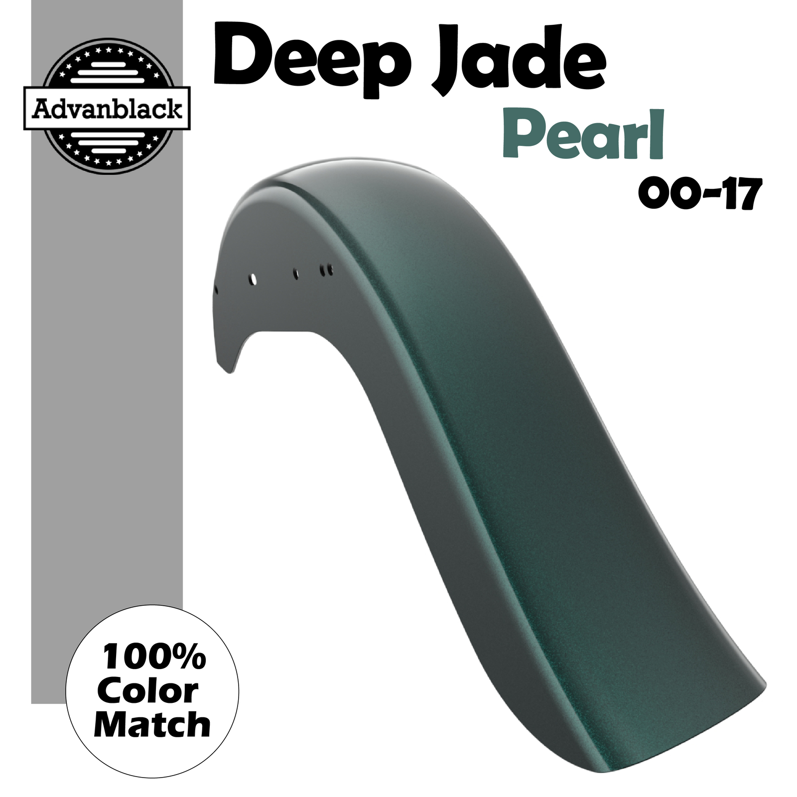 Cholo Vicla Chicano Style Rear Fender DEEP JADE PEARL For Harley ...