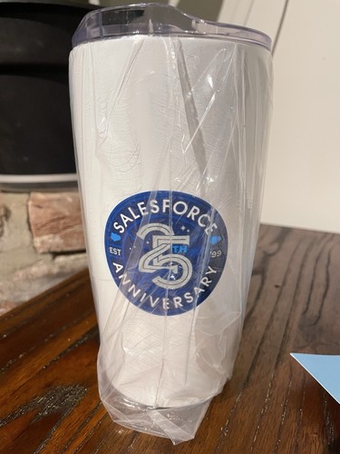 Salesforce 25th Anniversary Collectible Tumbler Mug Bottle Insulated ...