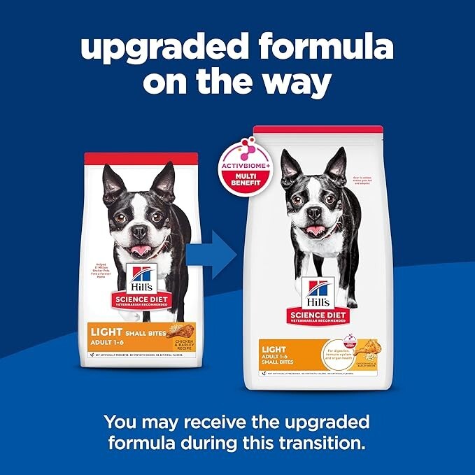 Hill's Science Diet Adult Light Small Bites Chicken Meal & Barley Dry ...