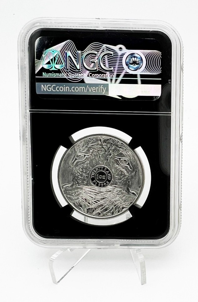 South Africa 2020 20 Rand Big Five SPOTTED LEOPARD 1 oz Platinum Coin ...