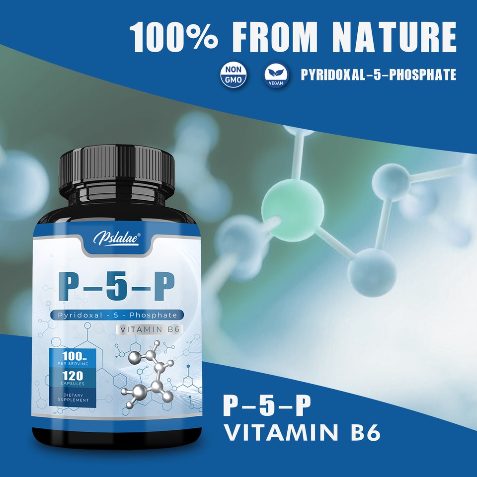P-5-P Capsules 100mg - Vitamin B6 Supplement, Used To Replenish Energy ...