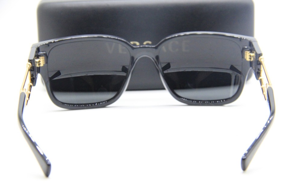 NEW VERSACE MOD. 4412 GB1/87 BLACK GOLD AUTHENTIC FRAMES SUNGLASSES 57 ...