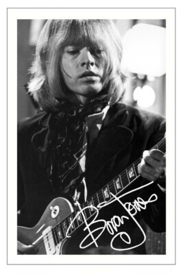 BRIAN JONES Signed Autograph PHOTO Gift Signature Print THE ROLLING ...
