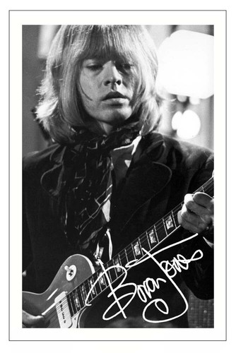BRIAN JONES Signed Autograph PHOTO Gift Signature Print THE ROLLING ...