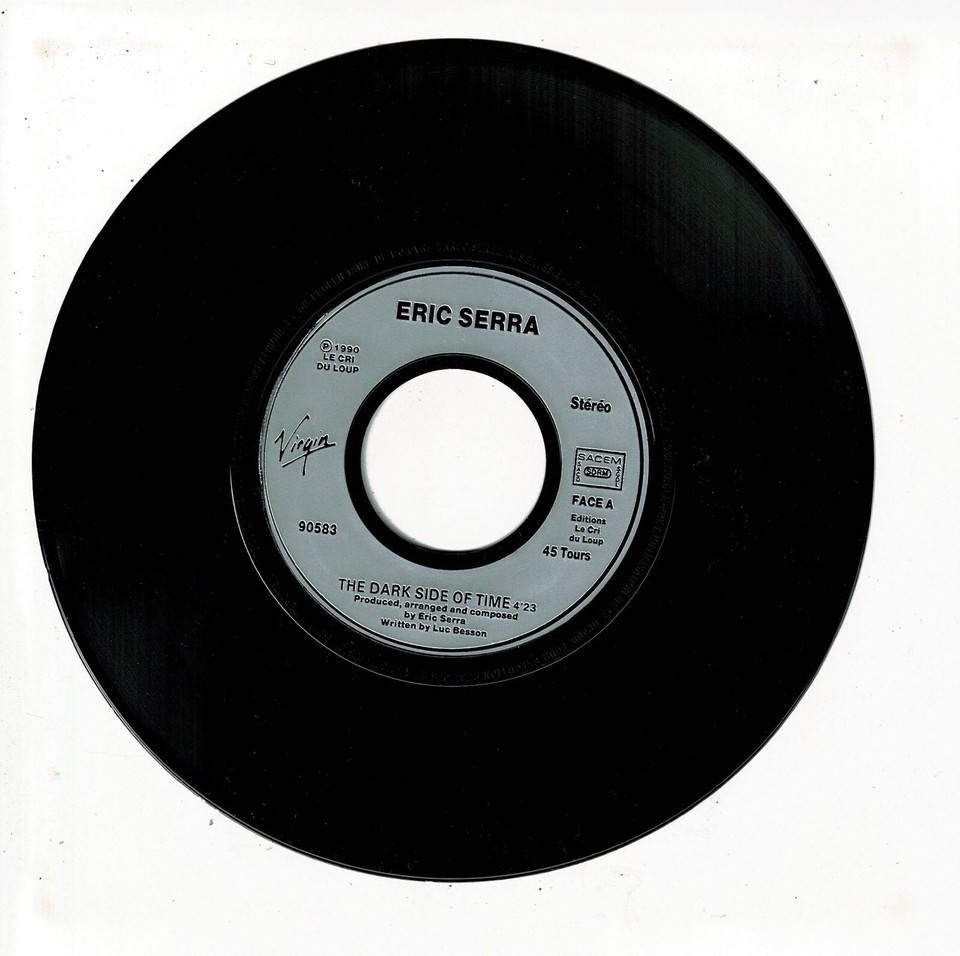 Eric Serra Vinyl 45 RPM the Dark Side Of Time Film Nikita Luc Besson ...