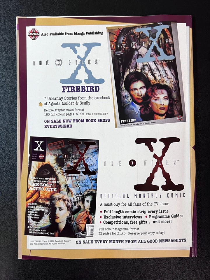 The X-Files Magazine - Winter 1996 Issue Special Edition Scully ...