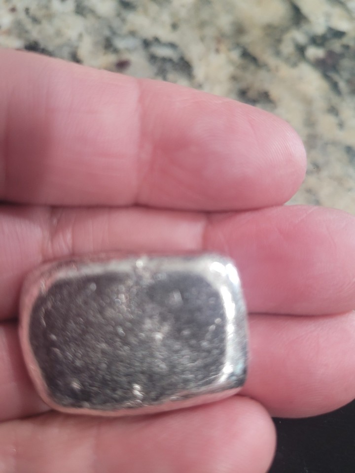 1 oz .999 Fine Silver Monarch Precious Metals Hand Poured Crown Bar MPM ...