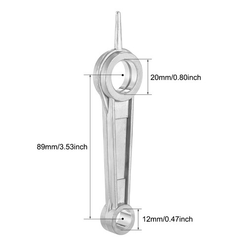 Air Compressor Connecting Link Rod 20mm x 12mm Bore Diameter 5.4 inch ...