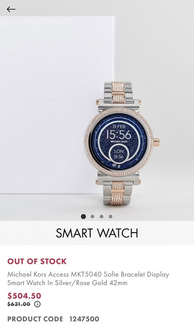 Michael Kors Access 42mm Stainlessc Steel Smartwatch for Women (MKT5040 ...