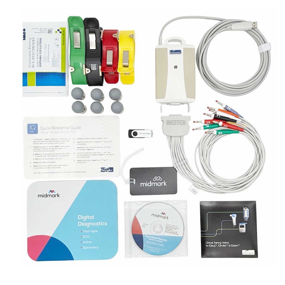 Midmark IQecg ECG Digital Interpretative EKG 4-000-0062 EMR/EHR ...