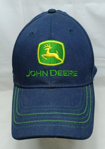 John Deere Blue w/Green Script name Embroidered Logo One Size Fits Most ...