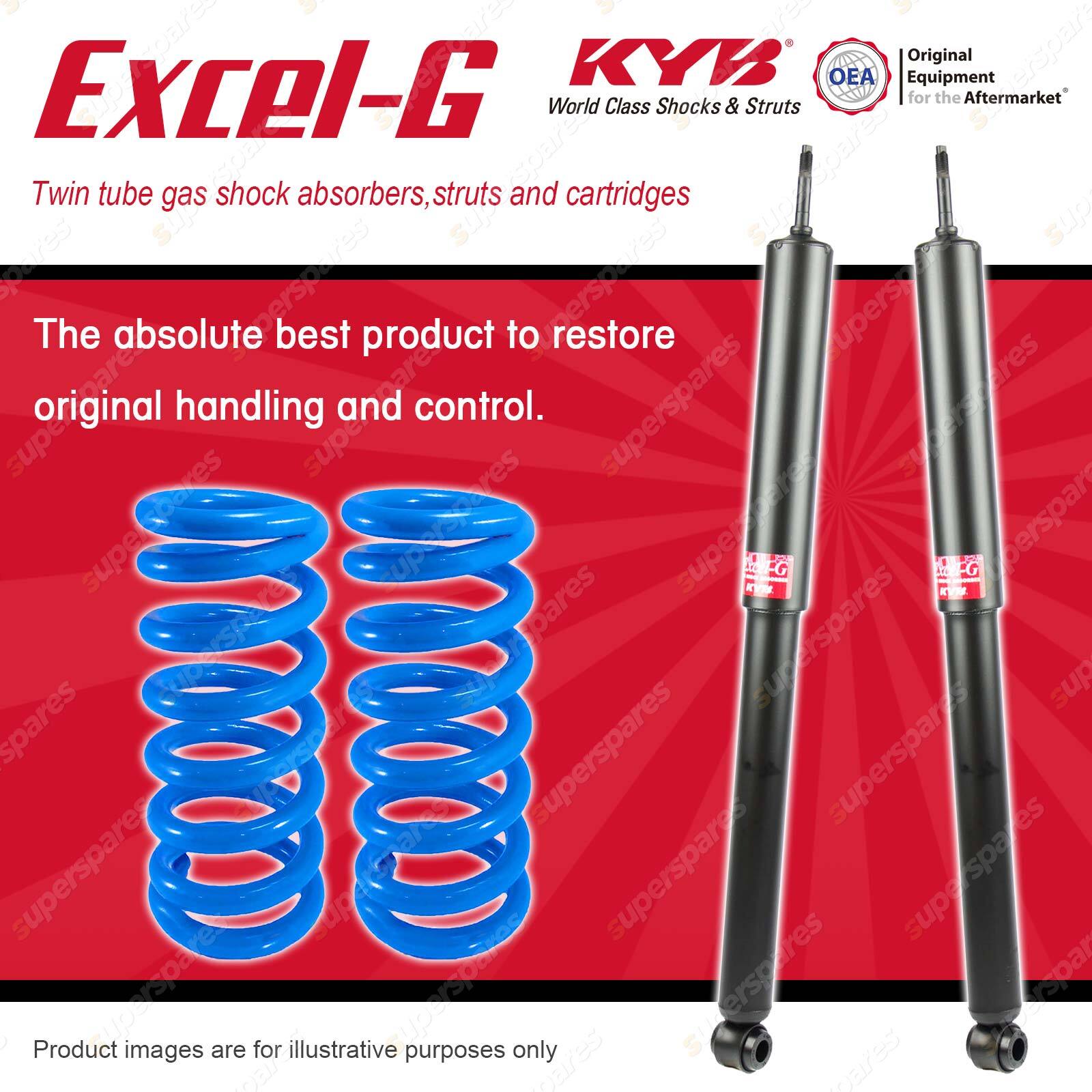 Rear KYB EXCEL-G Shock Absorbers Raised Coil Springs for HOLDEN Torana ...