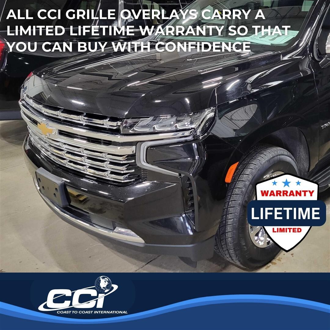 Chrome Grille Overlay FITS 2021-2024 Chevy Tahoe LT RST Premier w/o ...