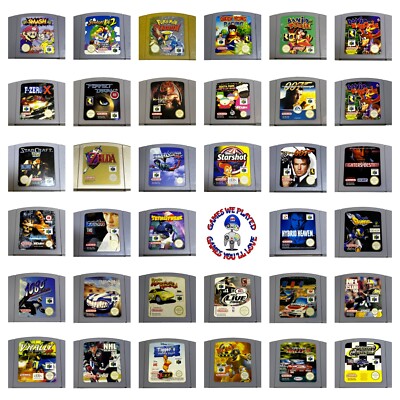 N64 Nintendo 64 Genuine Games - PAL Cartridge Dropdown Selection* | eBay