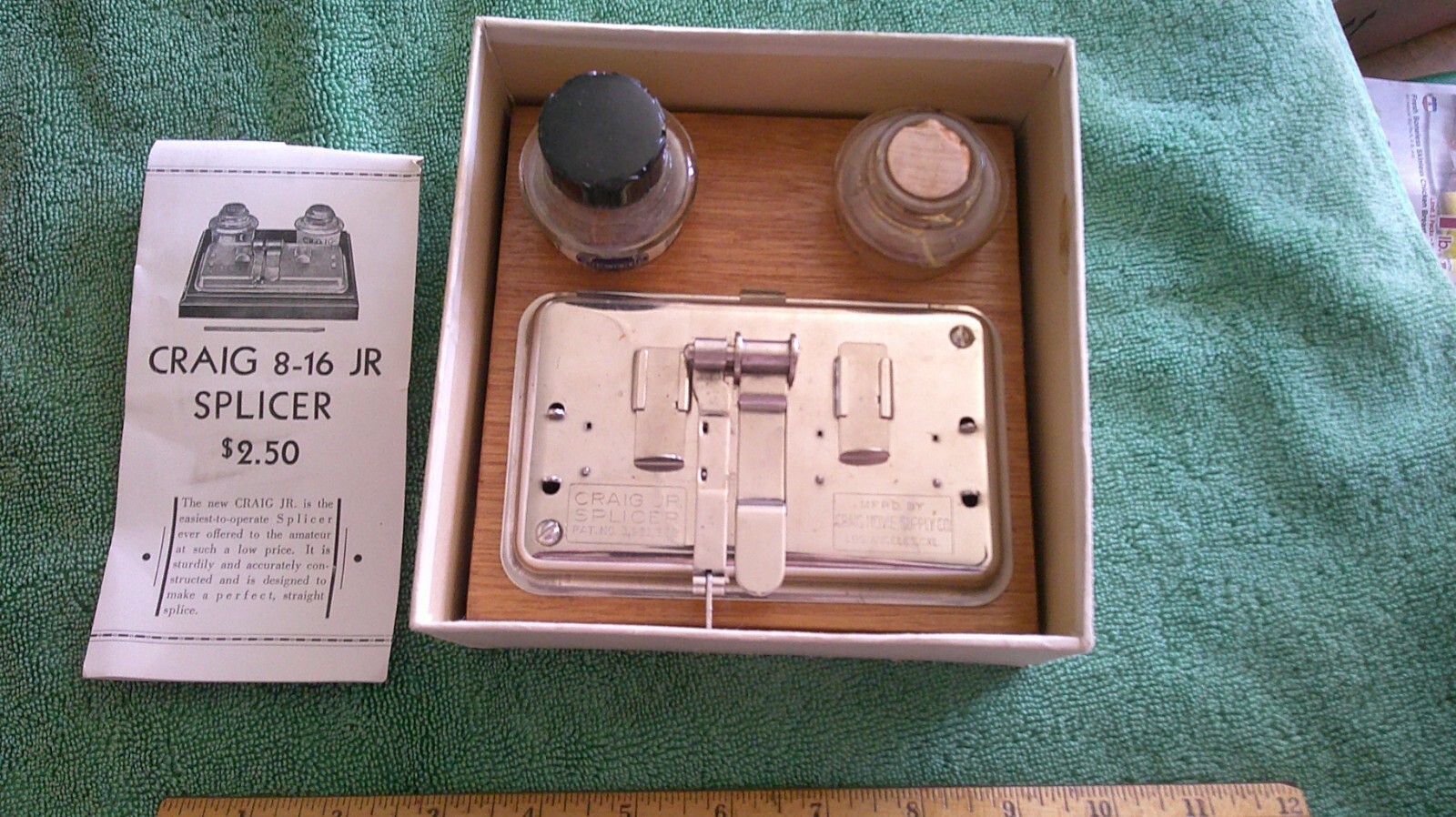 Vintage Craig Movie Supply Craig JR Splicer Rewinder 8-16mm Film ...