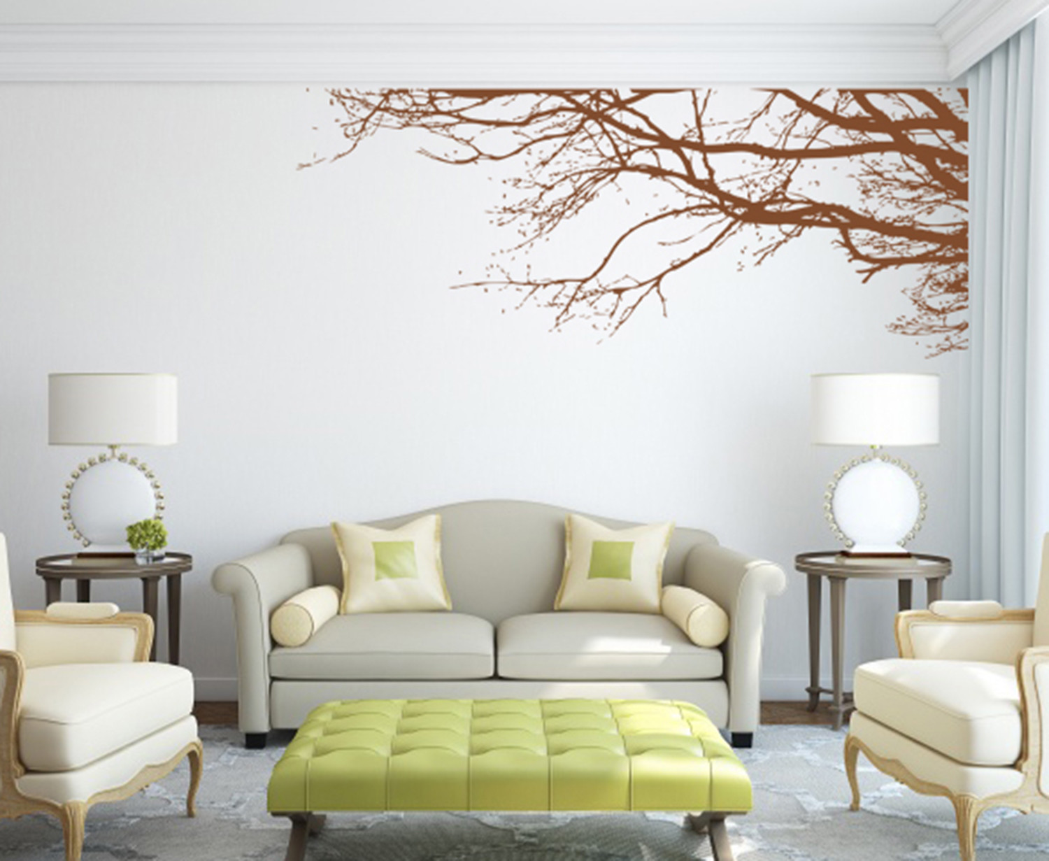 Large Tree Sticker Branches Wall Art Vinyl Wall Sticker Home Decor HIGH ...