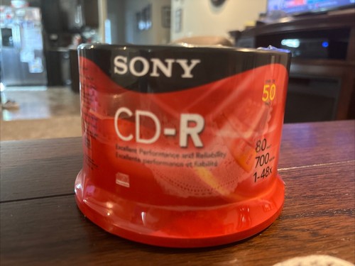 Sony 50 Pack CD-R Blank 700MB 1-48X Recordable Disc SEALED | eBay