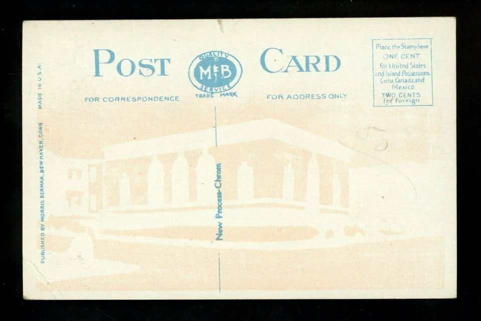 Post Office postcard Connecticut CT Torrington flag car baby coach ...