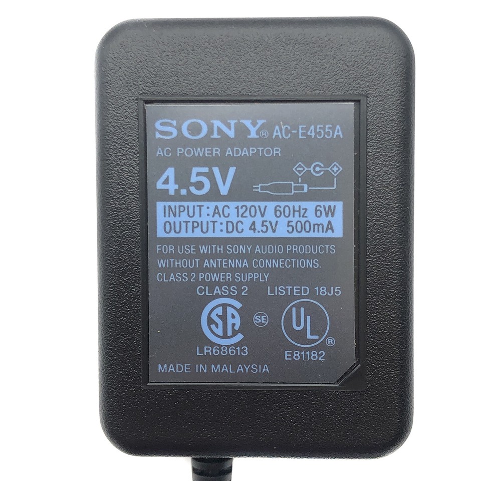 Original Sony AC Power Supply Adapter for Sony Walkman Discman Plug ...