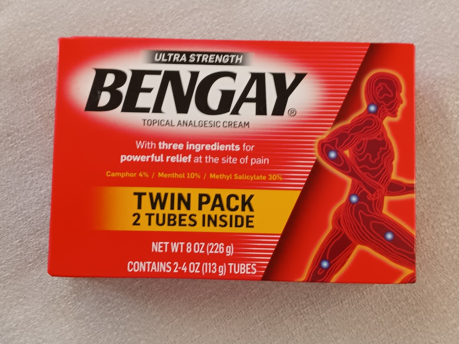 Ultra Strength BENGAY Pain Relieving Cream,TWIN PACK (4oz *2) 8oz Exp ...