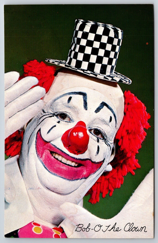 Bob-O the Clown Painting Circus Card c1952 | eBay