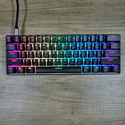 Punkston Th61s Mechanical Keyboarb Multicolor Lights Wired Mini ...