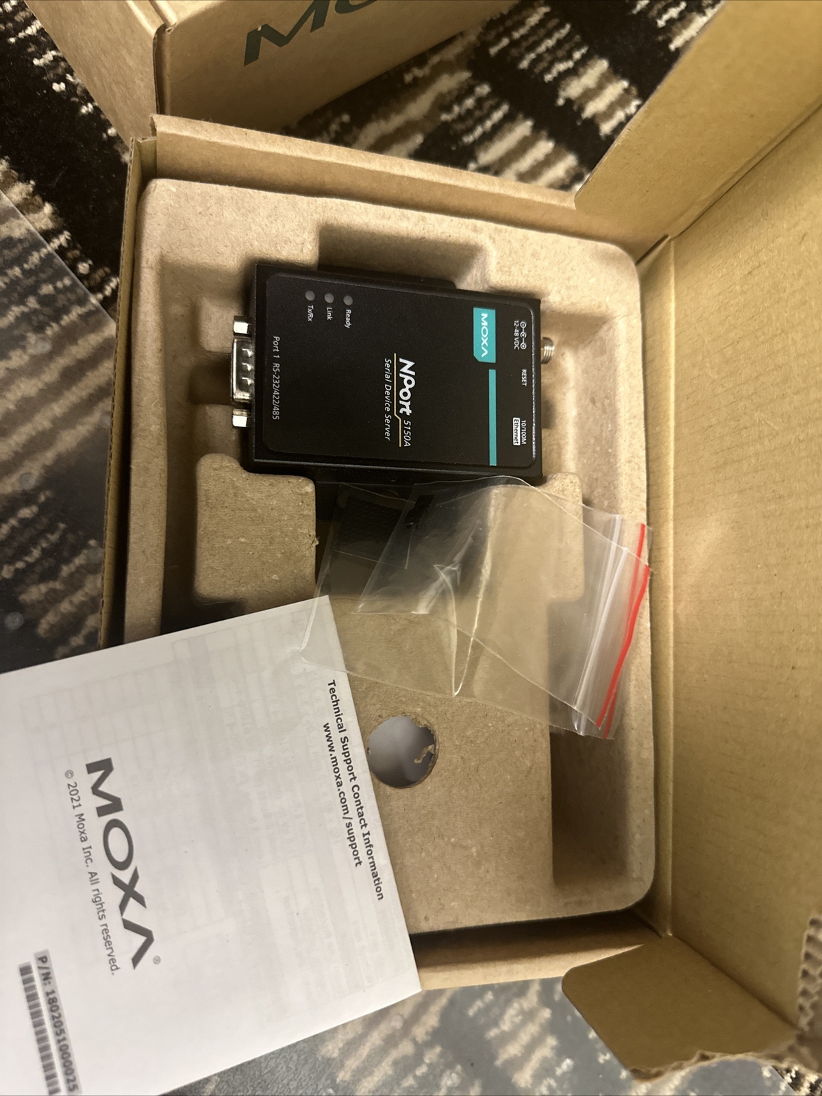 Moxa NPort W2150A 1-Port Dual Power Wireless Serial Device Server ...