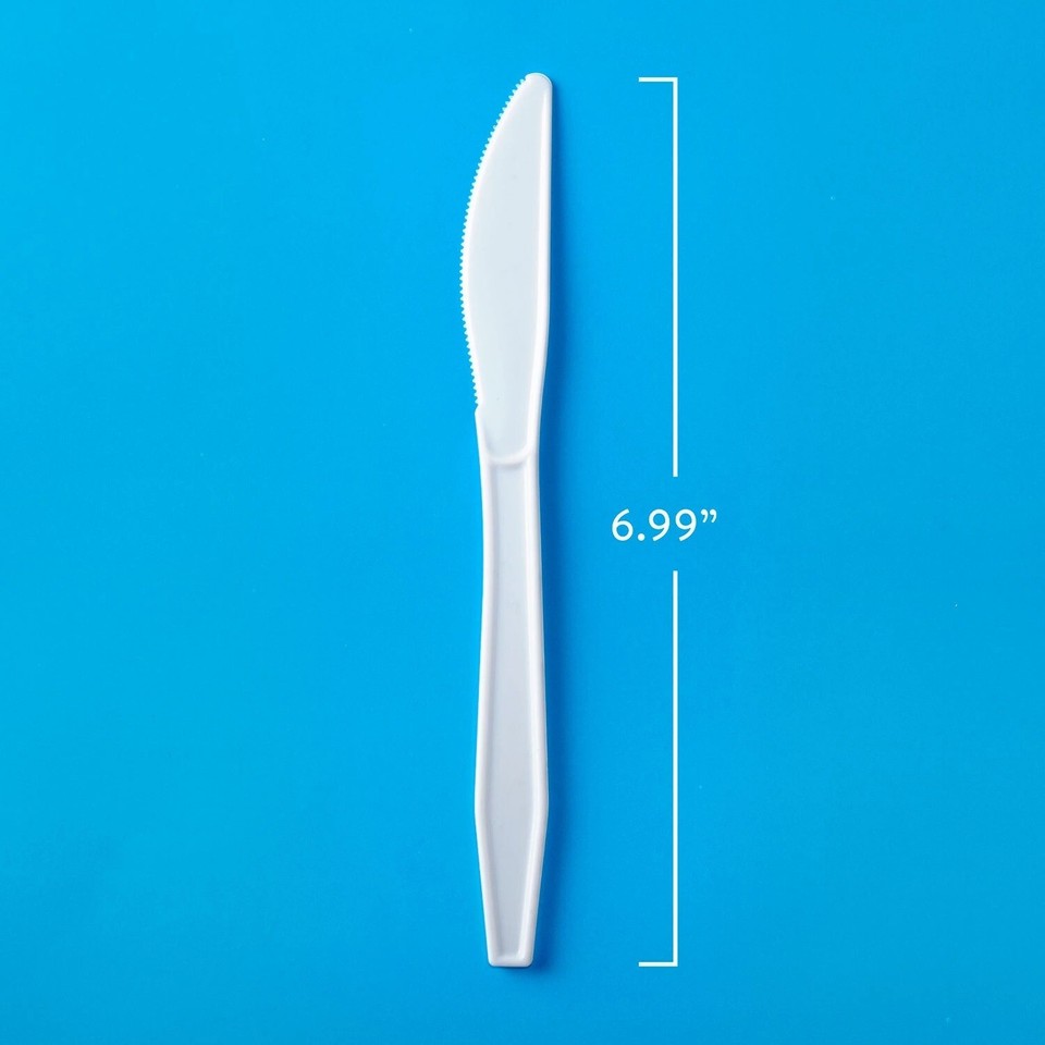 Member's Mark Plastic Knives, Heavyweight, White (600 ct.) Premium ...