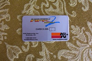 INTAKE CARB STICKER DECAL K&N | eBay