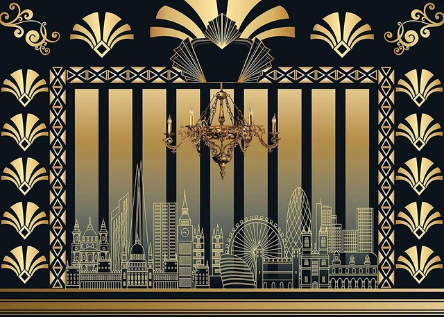 Roaring 20s Backdrop The Great Gatsby Photo Backdrop Retro 1920s Party ...
