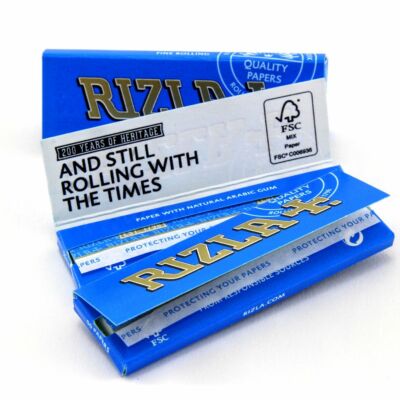 1//5/10/20/50/100 Rizla Blue Regular Size Rolling Papers - Fast Free ...