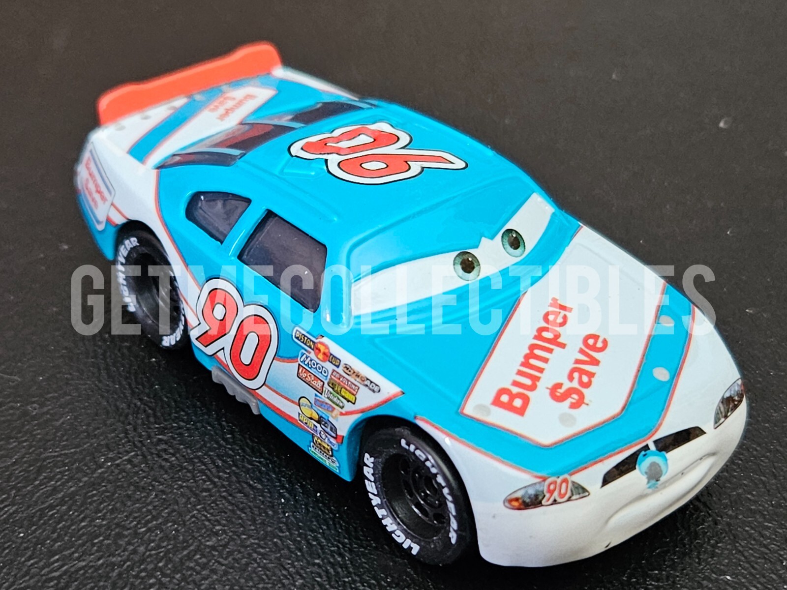 Mattel Cars Paul Conrev Next Generation Racer 90 Bumper Save Mini ...