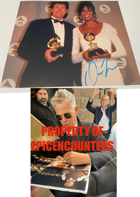 RARE DAVID FOSTER & WHITNEY HOUSTON SIGNED GRAMMY 8X10 PHOTO W/EXACT ...