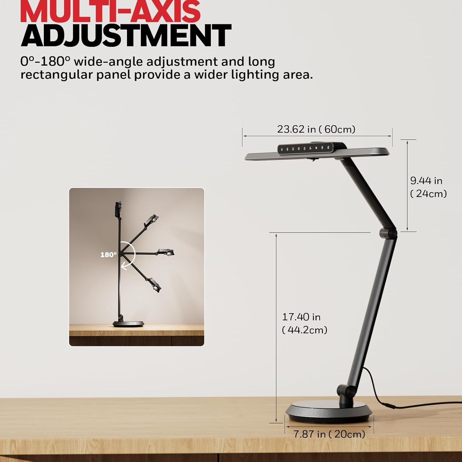 Honeywell LED Desk Lamp Home Office - H9 Sunturalux™ Eye Caring Desk ...