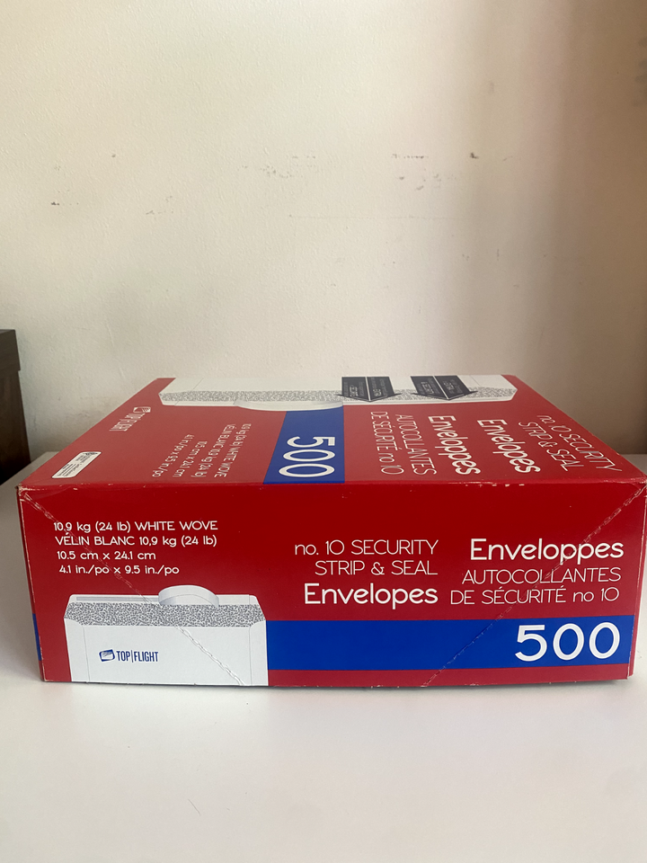 500 White No. 10 Security Strip and Seal Envelopes | eBay