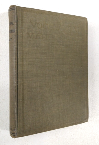 Vocational Mathematics (1915 1st) Antique Math School Text Book William ...